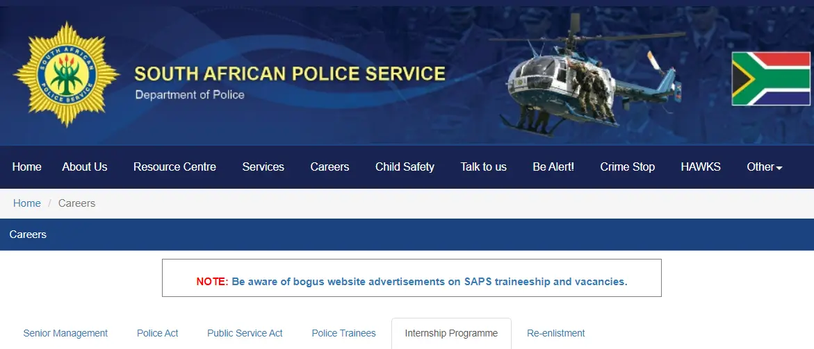 Applying for SAPS Internships in All Provinces