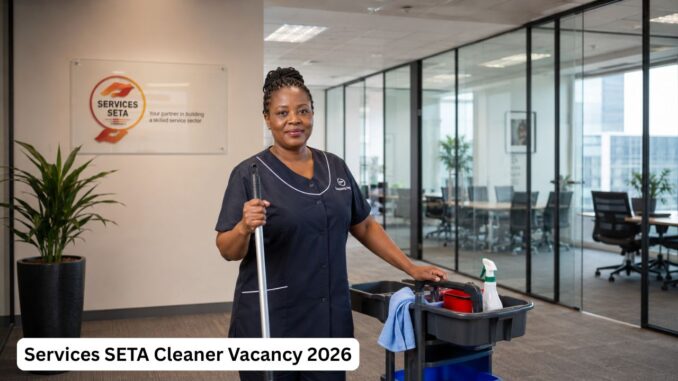 Services SETA Cleaner Vacancy 2026: Permanent Government Job Now Open